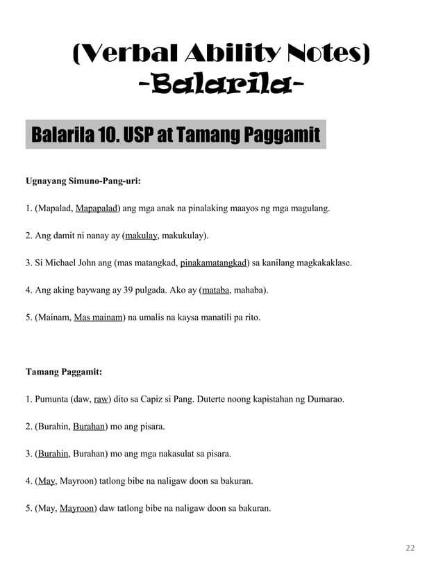 Balarila | PPT