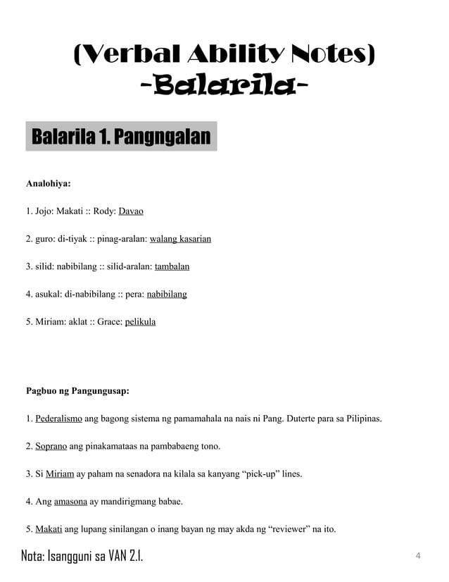 Balarila | PPT