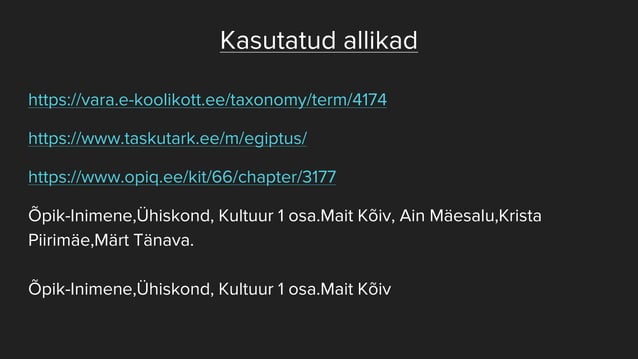 Vana egiptuse kunst ja ajalugu | PPTX