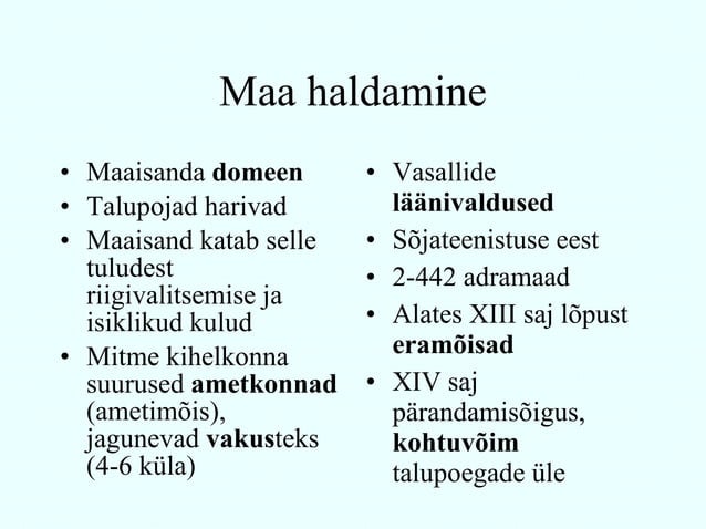 Vana Liivimaa valitsemine | PPT