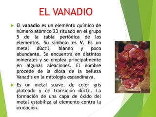 Vanadio | PPT
