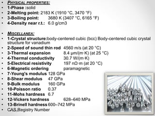 Vanadium | PPTX