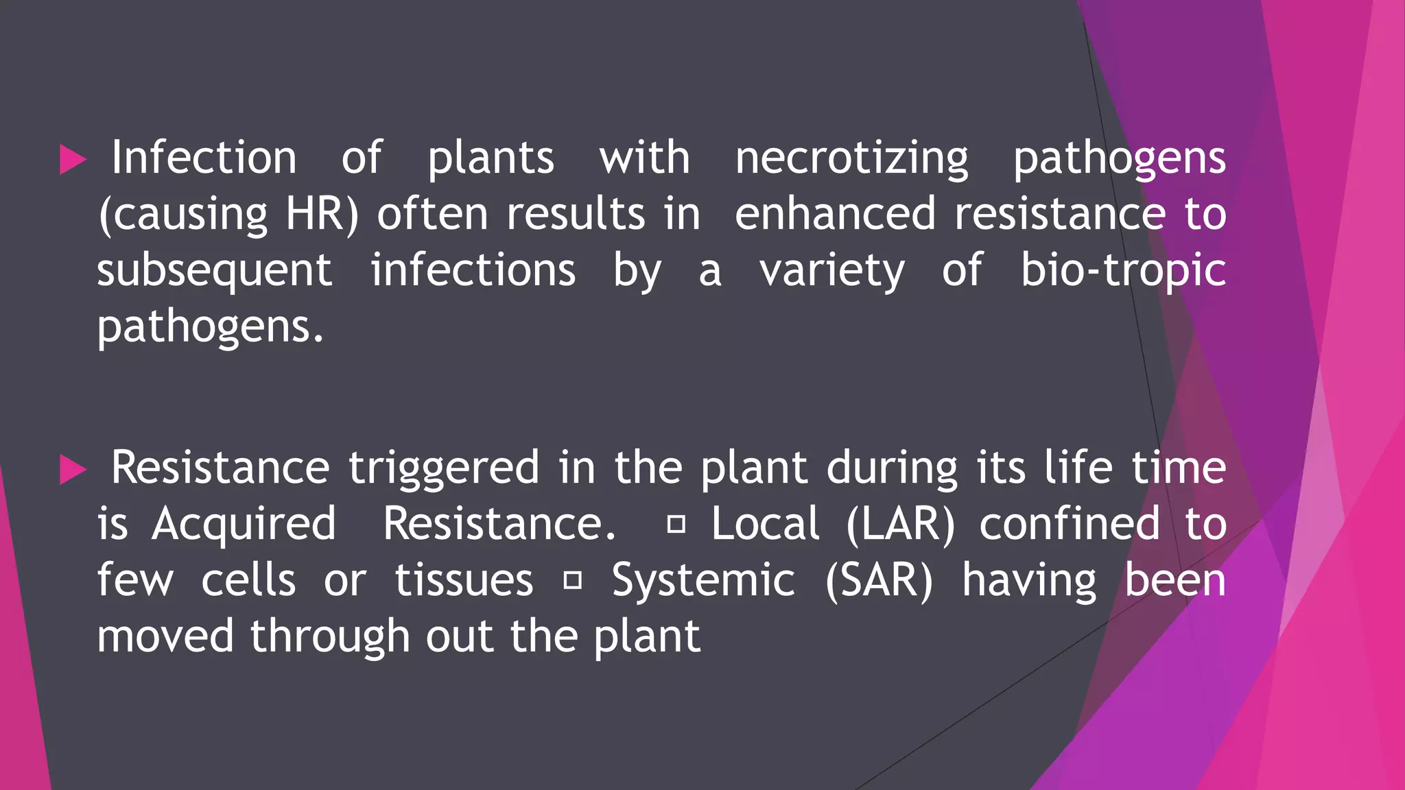 SAR-Systemic Acquired Resistance | PPTX