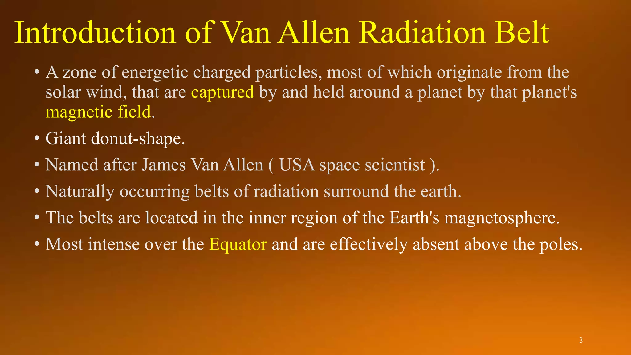 Van allen radiation belt | PPTX