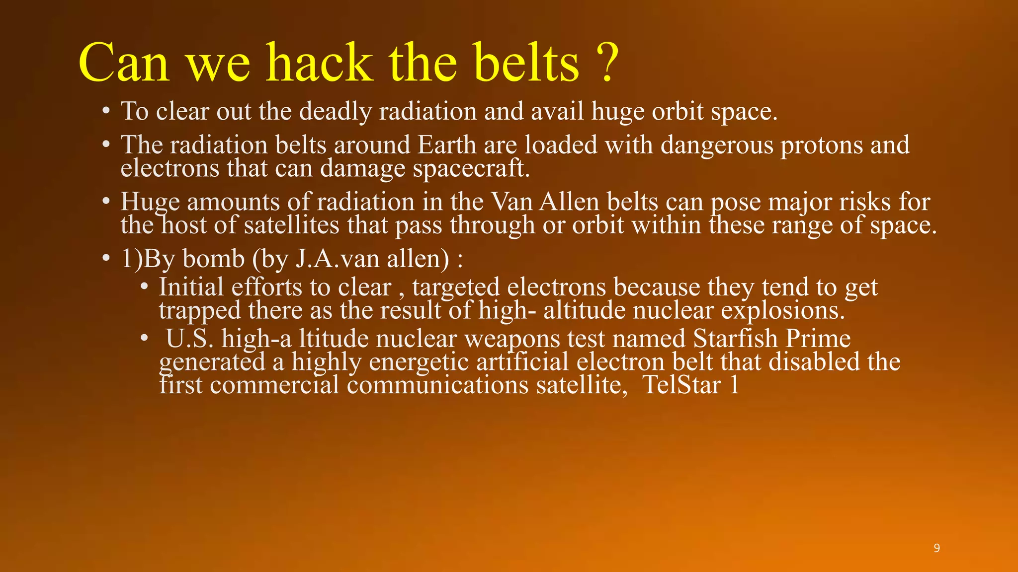 Van allen radiation belt | PPTX