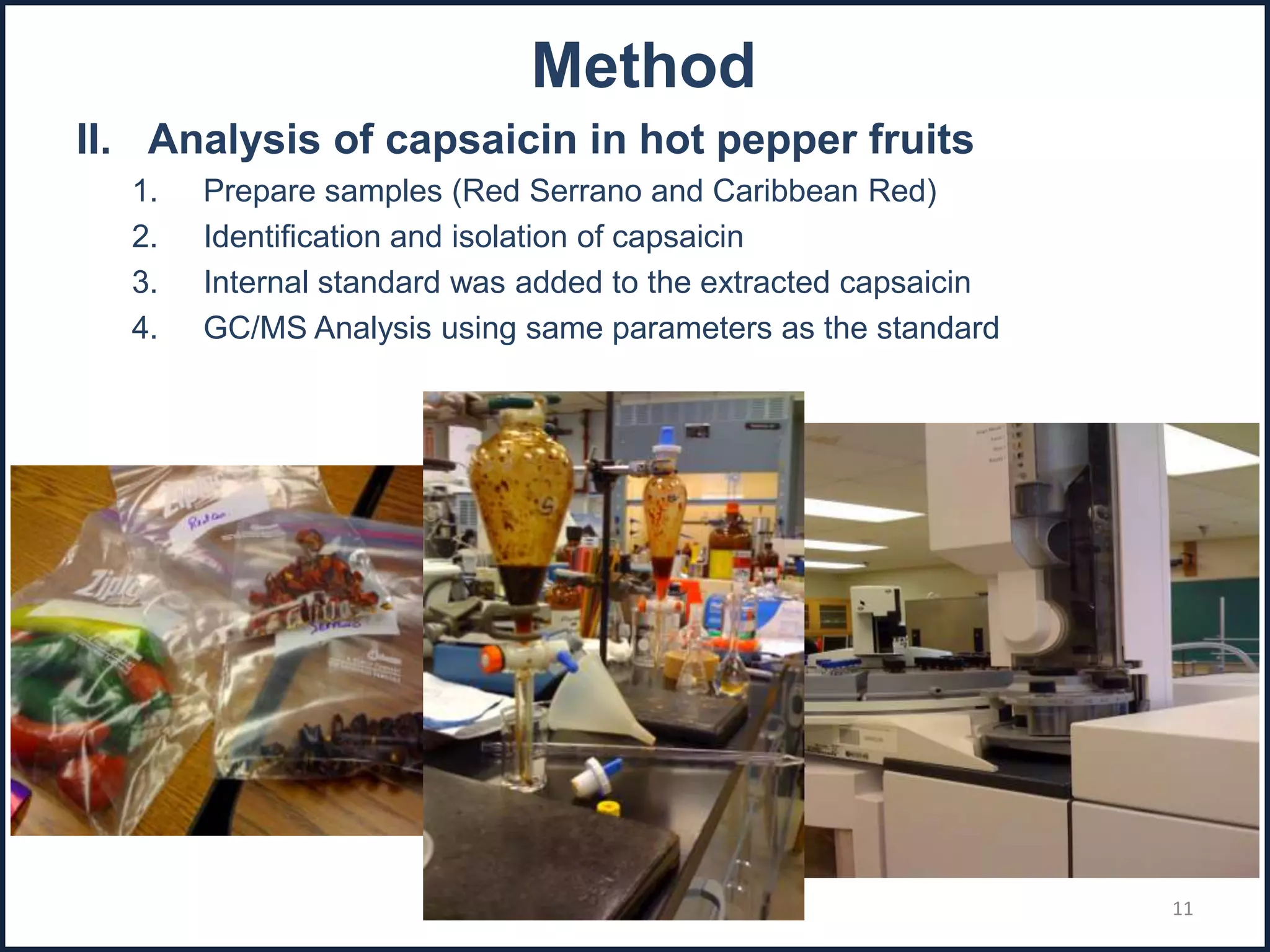 Quantitation of Capsaicin Levels in Hot Peppers by Gas Chromatography ...