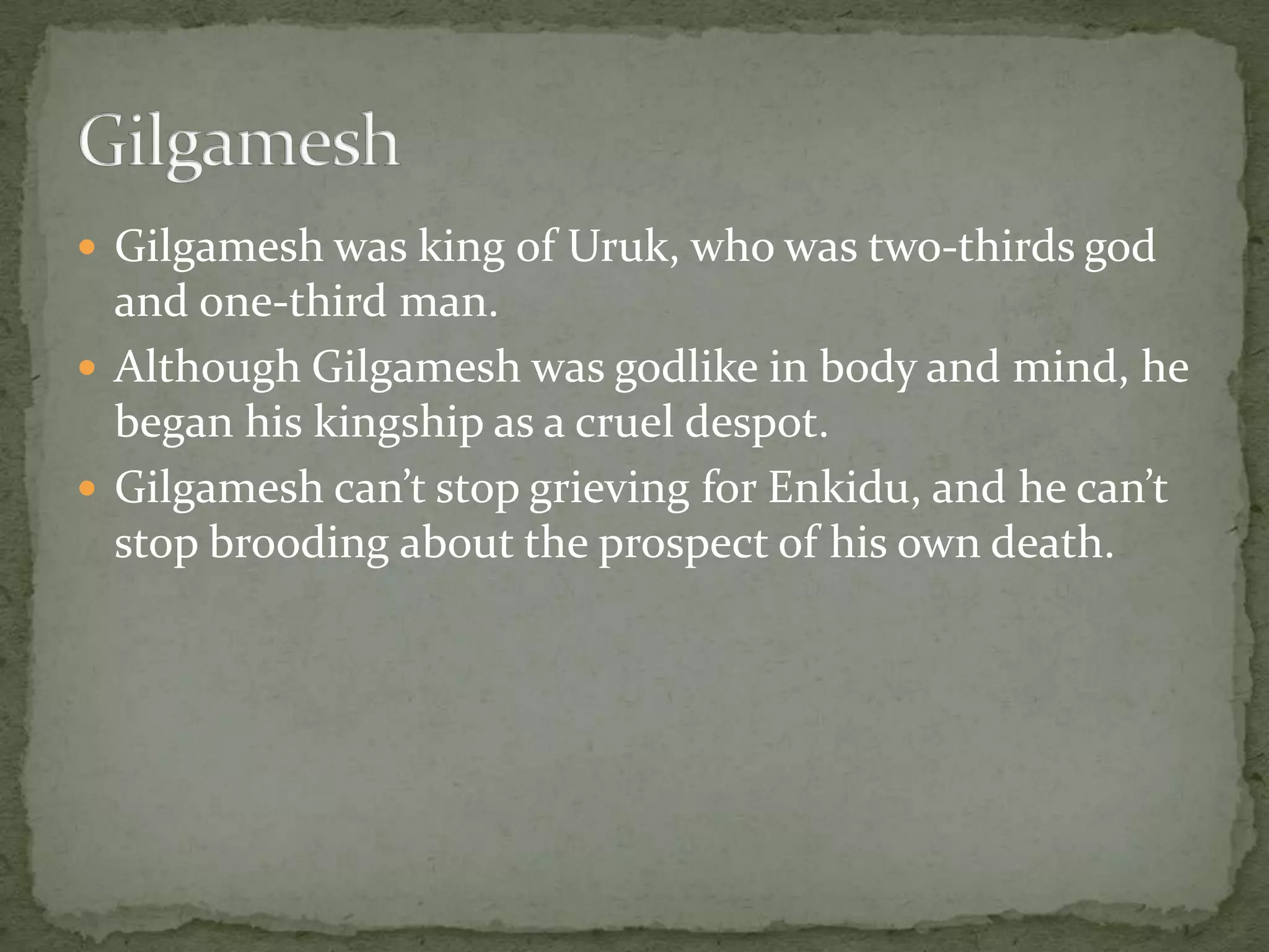 VanBibber Epic of Gilgamesh | PPTX