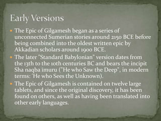 VanBibber Epic of Gilgamesh | PPTX