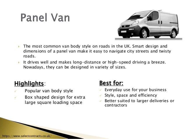 Van Body Styles Guide