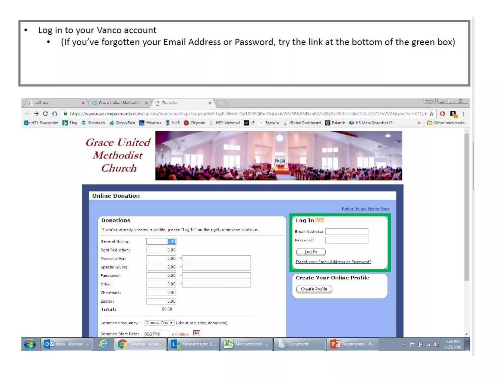 VANCO Giving Statement presentation | PPTX