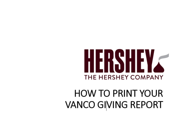 VANCO Giving Statement presentation | PPTX