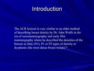 Van colen breast density 2 | PPT