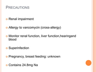 Vancomycin | PPTX