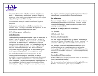 Vancomycin Hydrochloride for Injection Taj Pharma SmPC | PPT