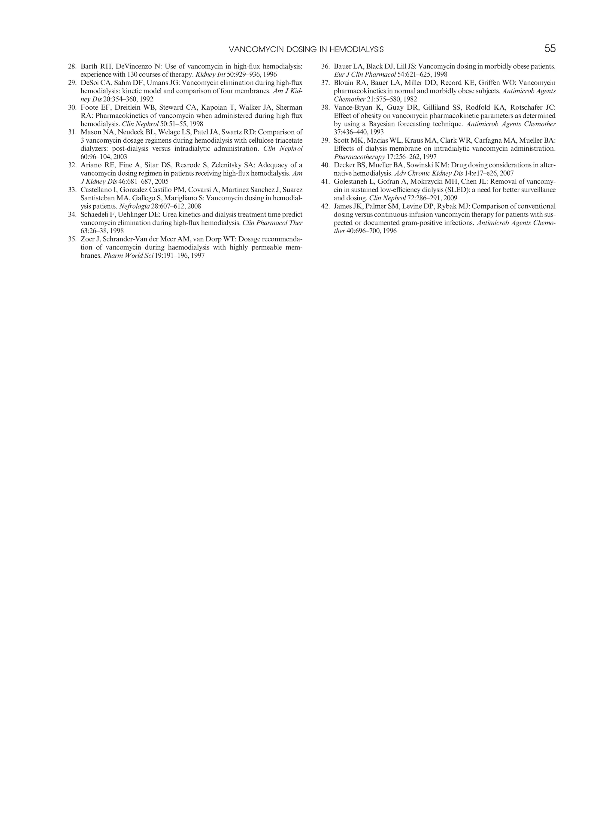 Vancomycin Dosing in Patients on Intermittent Hemodialysis | PDF