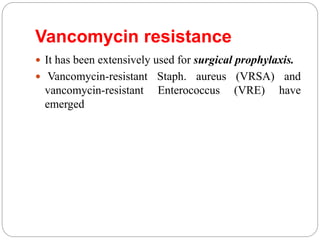 Vancomycin drug information Dr.sp nayak | PPTX