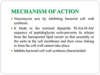 Vancomycin drug information Dr.sp nayak | PPT