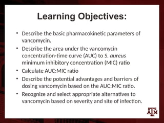 Vancomycin Guideline and Pharmacokinetics 2025 | PPTX