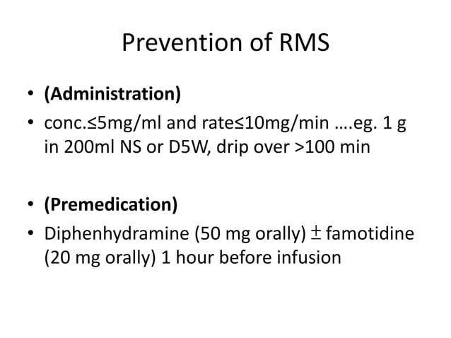 Red man syndrome related to vancomycin | PPTX