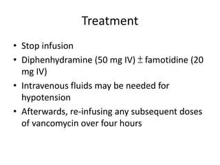 Red man syndrome related to vancomycin | PPTX