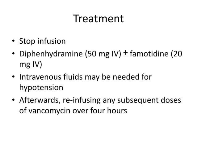 Red man syndrome related to vancomycin | PPTX