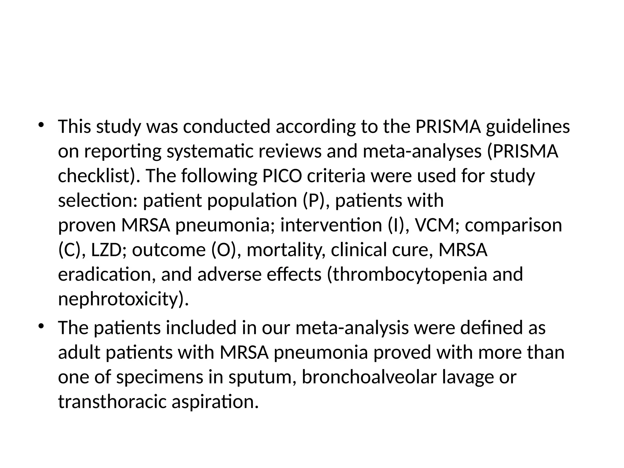 Vancomycin vs Linezolid in MRSA Pneumonia | PPTX