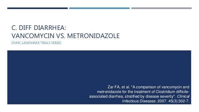 Vancomycin vs Metronidazole in C.Diff