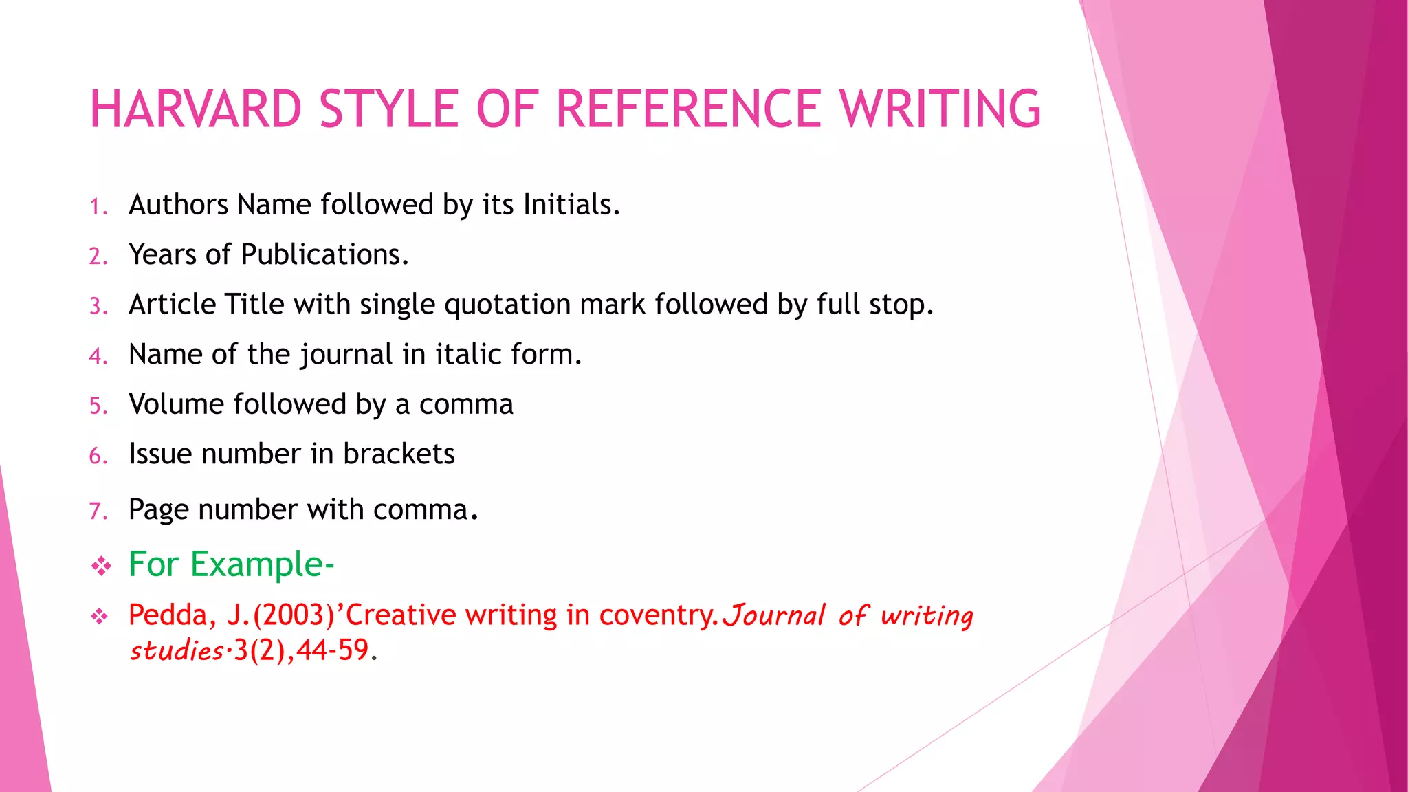 Vancourver style of referencing | PPTX