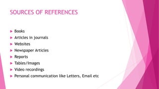 Vancourver style of referencing | PPTX
