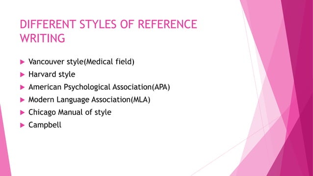 Vancourver style of referencing | PPTX | Publishing Industry | Industries