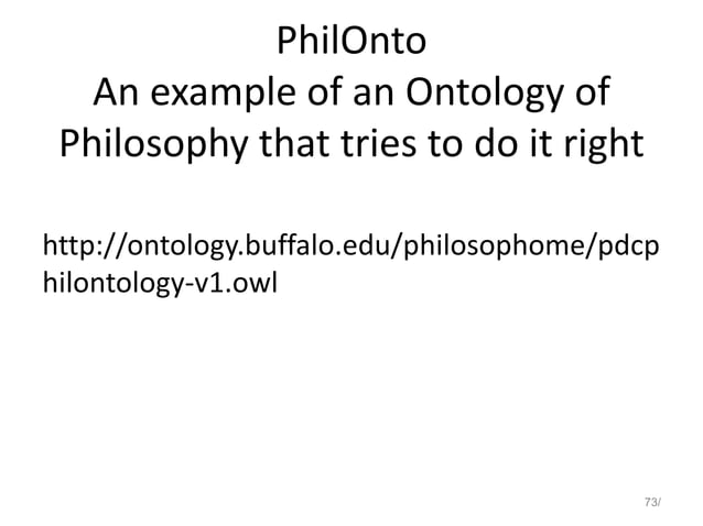 Towards an Ontology of Philosophy