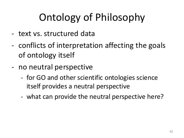Towards an Ontology of Philosophy Towards an Ontology of Philosophy