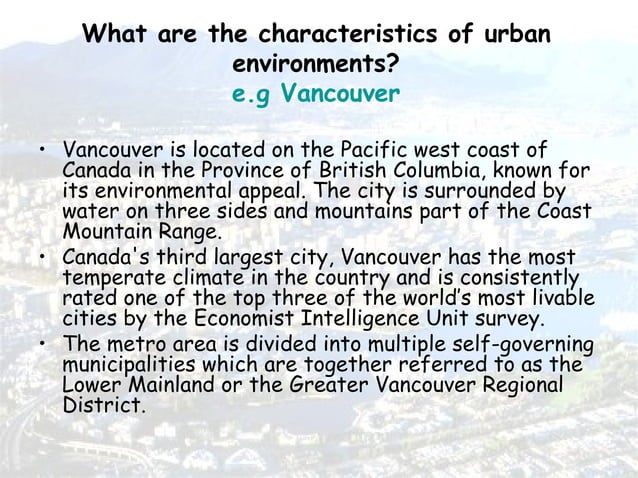 Vancouver Introduction | PPT | North America Travel | Travel Locations