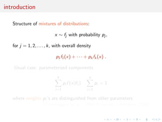 prior selection for mixture estimation | PDF
