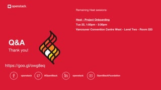 OpenInfra Summit - 2018 Vancouver - Heat project update | PPTX