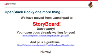 OpenInfra Summit - 2018 Vancouver - Heat project update | PPTX