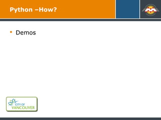 Improving FME Productivity with Python | PPT