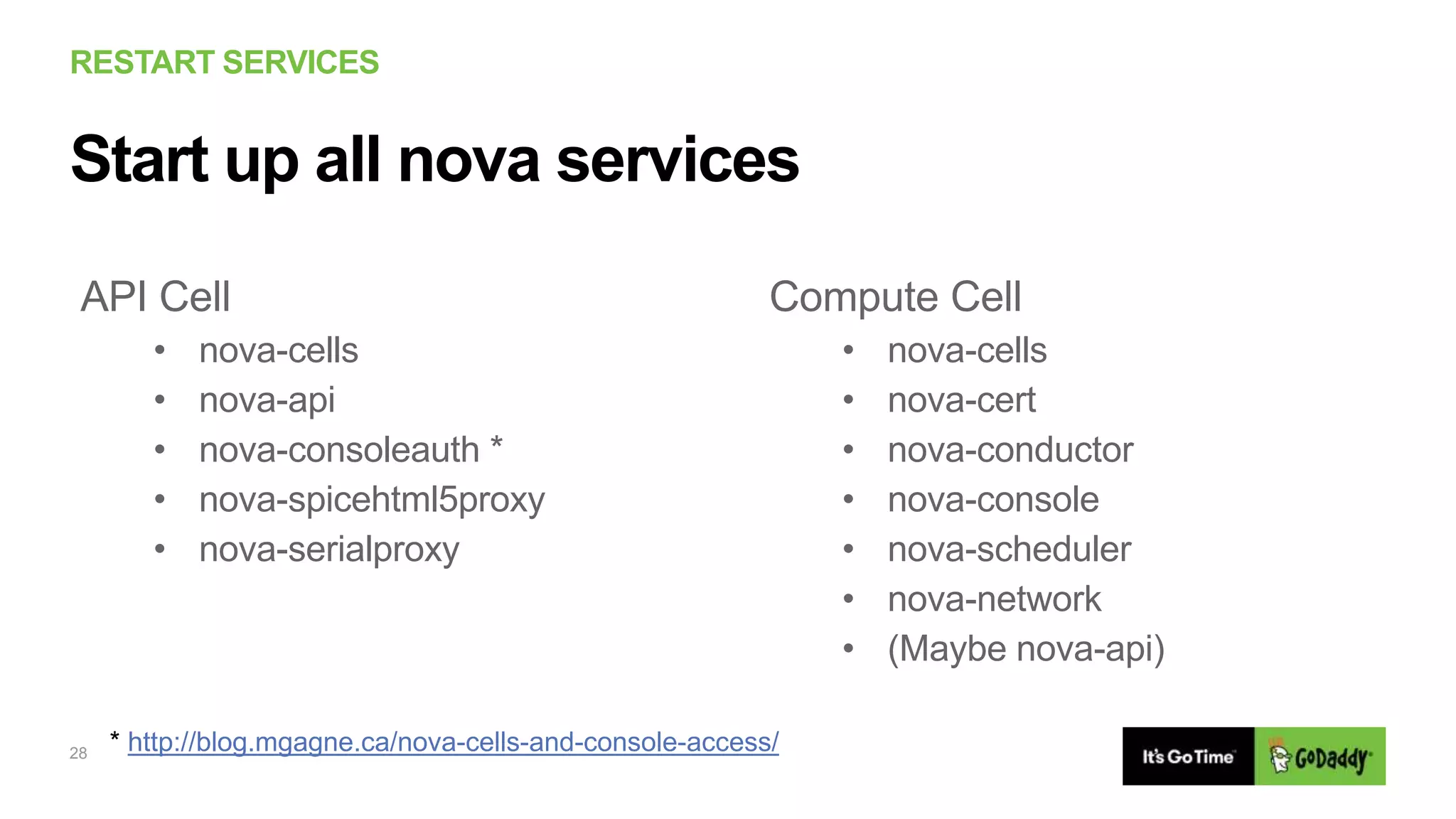Moving to Nova Cells without Destroying the World | PPTX