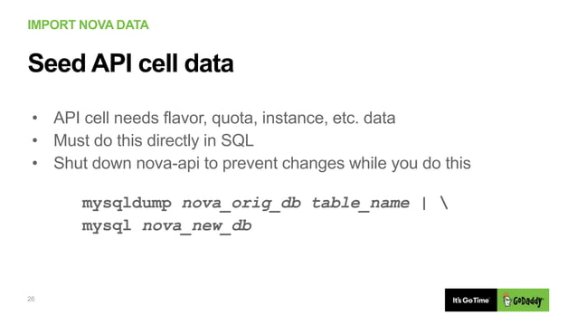 Moving to Nova Cells without Destroying the World | PPTX