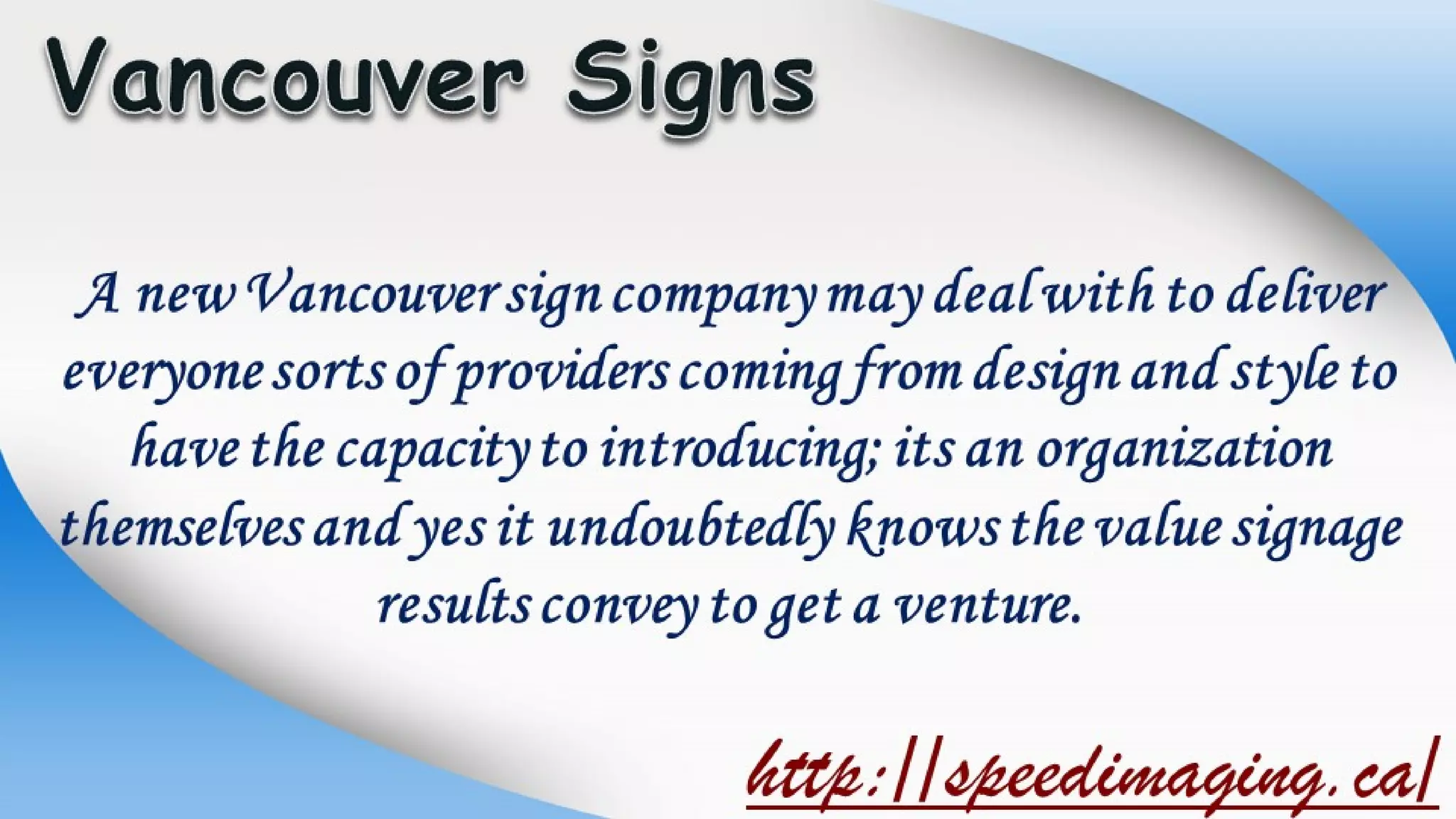 Vancouver Signs | PPT