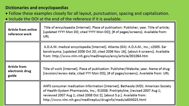 Vancouver style of referencing | PDF