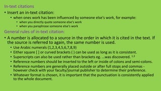 Vancouver style of referencing | PDF