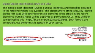 Vancouver style of referencing | PDF
