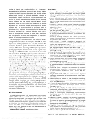 Vancomycin-Resistant Staphylococcus aureus in the United States, 2002 ...