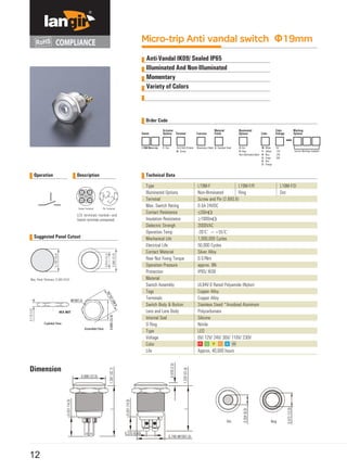 Anti vandal switch | PDF