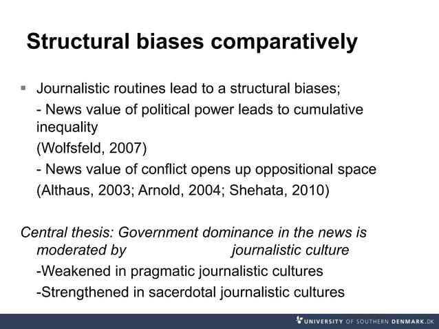 Van dalen structural bias | PPTX