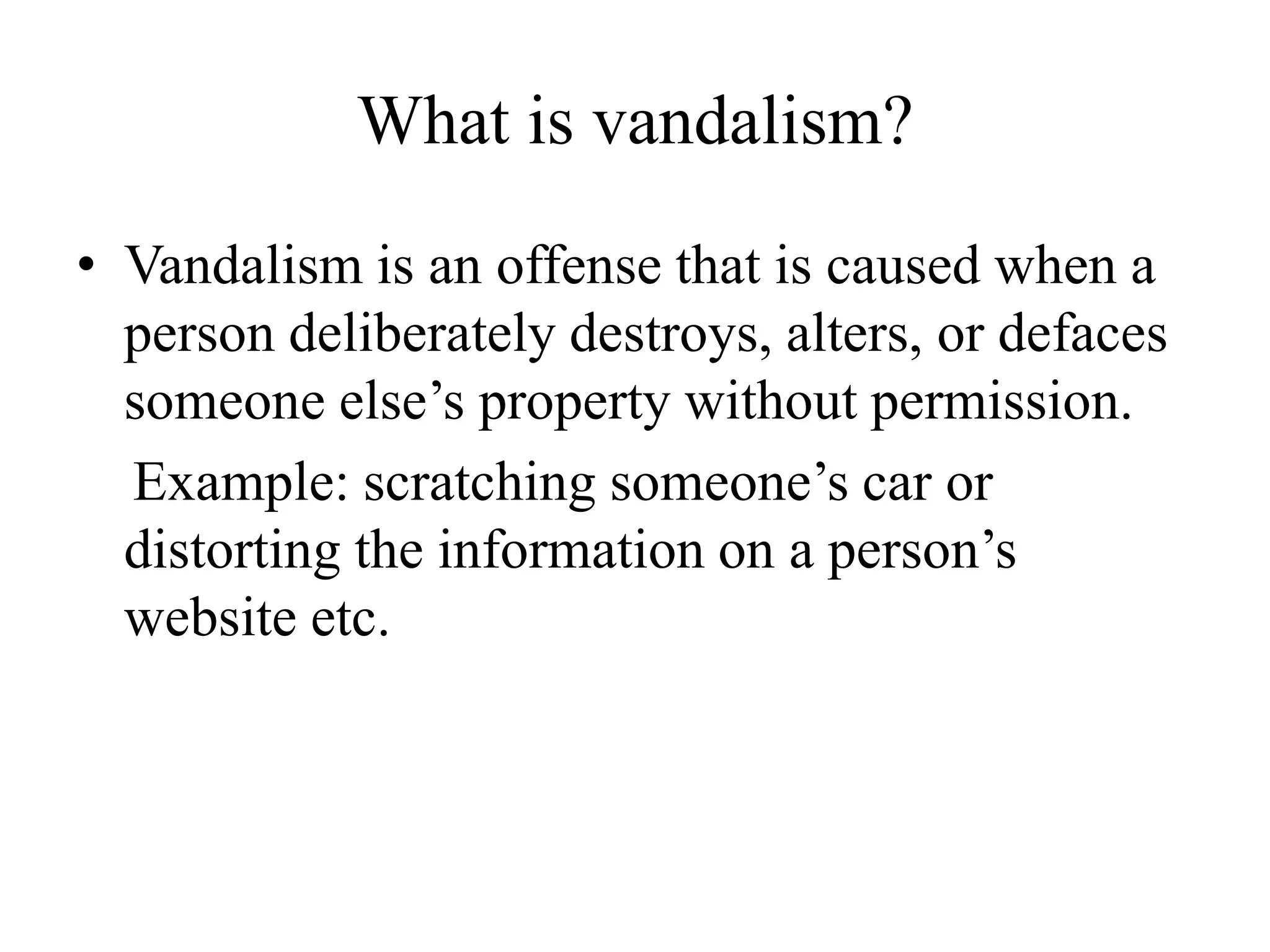 Vandalism | PPT