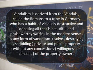 Vandalism | PPSX