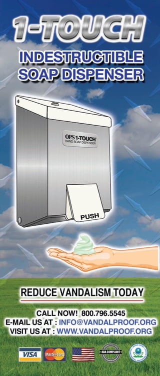 Indestructible Vandal Proof Soap Dispenser Brochure | PDF