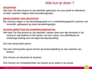 Vandamme de hbo docent en zijn identiteit | PPT